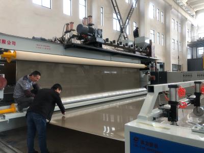 China Textured Hdpe Co Extrusion Geomembrane Machine Extruder 9000mm for sale