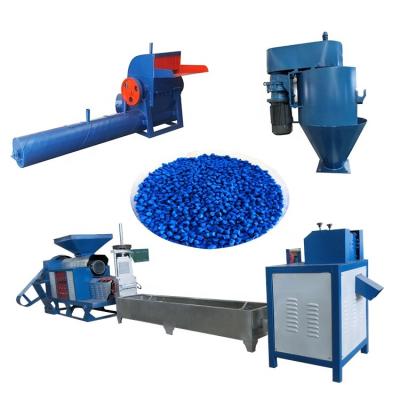 China Low Density Compacting PET PVC PP Granules Making Machine 100mm Screw 22KW Motor for sale