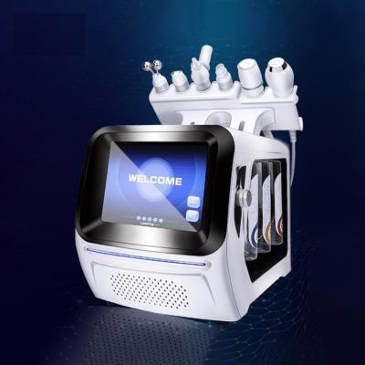 China 6 In 1 Hydrogen Oxygen Bubble Facial Beauty Machine Portable H2O2 Heating Bubble for sale
