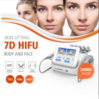 China Ultramax 7D HIFU Beauty Machine Double Control 7 Cartridge For Body Slimming for sale