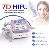 China Ultramax Face Body HIFU Slimming Machine 7D Fast Dotting Dual Control for sale