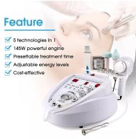 China Mini 5 In 1 Hot & Cold Hammer Micro-Crystal Dermabrasion Skin Cleansing Machine With Ultrasonic Skin Scrubber for sale