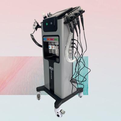 China Vertical 8 Handles Hydrafacial Beauty Machine 8 in 1 Oxygen Girl Line Lifting for sale