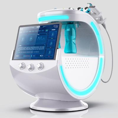 China Skin Detection Ice Blue Hydrafacial Beauty Machine Water Dermabrasion Oxygen Jet for sale