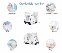 China 2 Handles Portable Vacuum Suction Machine Cryolipolysis Cellulite Remover Machine for sale