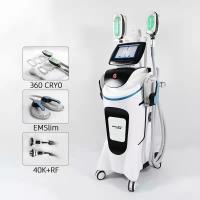 China 2 In 1 360 Cryotherapy Slimming Machine Fat Freezing EMS Hiemt Muscle Machine for sale