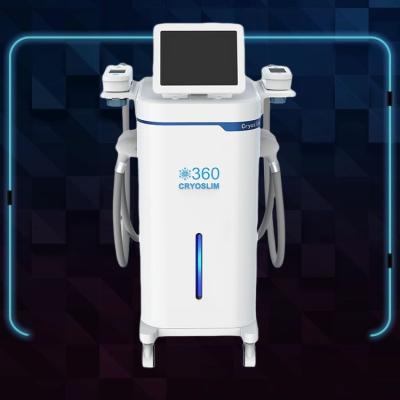 China Vertical 360 Cryolipolysis Body Slimming Machine Vacuum 4 Working Handles for sale