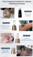 China Carbon Peel Pico Laser Tattoo Removal Machine Q Switched With 4 Heads for sale