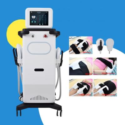 China 4 Handles Air Cooling Body Slimmer Vibration Machine Electric Muscle Stimulation for sale