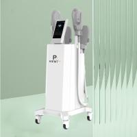 China Vertical Hiemt EMS Electric Muscle Builder Machine Electromagnetic 4 Handles for sale