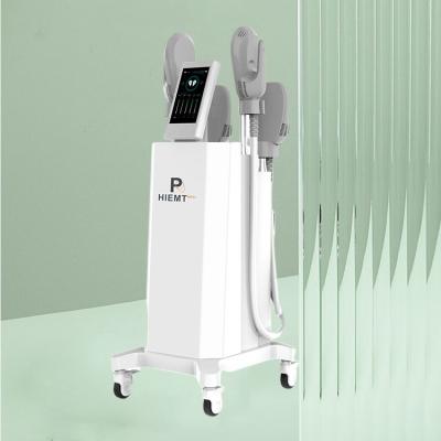 China Vertical Hiemt EMS Electric Muscle Builder Machine Electromagnetic 4 Handles for sale
