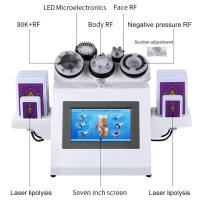 China RF Ultrasonic 80K Cavitation Slimming Machine Fat Exploding With Lipo Laser Pads for sale