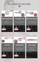 China 40k 6 In 1 Cavitation Beauty Machine Vacuum RF Lipo Laser Slimming Machine for sale