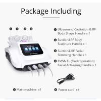 China Portable 30k UltrasonicCavitation Beauty Machine 4 In 1 Rf Vaccum Skin Tightening for sale
