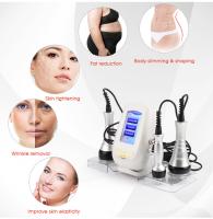 China Mini Fat Blasting Cavitation Beauty Machine 3 In 1 40K Multipolar RF Machine for sale