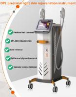 China DPL Ladies Body Face Hair Removal Machine Skin Rejuvenation Double Handles for sale