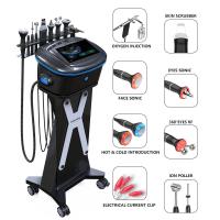 China 9 In 1 Facial Oxygen Injector Ultrasonic Exfoliating Skin Management Device for sale