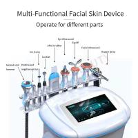 China 9 In 1 Facial Oxygen Injector Ultrasonic Exfoliating Skin Management Device for sale