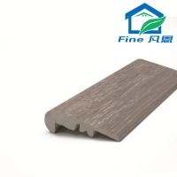 China 4mm Thick WPC Vinyl Flooring Stair Nose Molding for sale