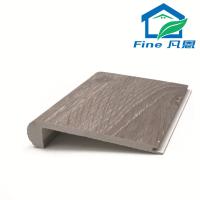 China Anti Slip WPC 72mm Laminate Stair Nose Flush for sale