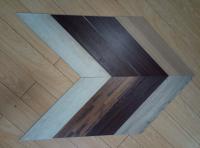 China 12.3CM SPC Oak Chevron Laminate Flooring for sale