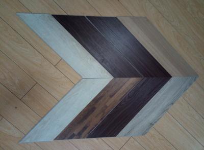 China 12.3CM SPC Oak Chevron Laminate Flooring for sale
