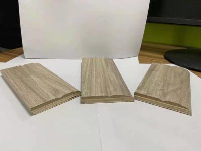 China Waterproof Film Coated Real Wooden Floor Skirting Board for sale
