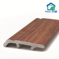 China WPC 90mm Polyvinyl Chloride Skirting Aging Resistant For Household Flooring for sale