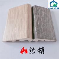 China WPC Stair Nose Laminate 55mm Polyvinyl Chloride Waterproof For Public Places for sale