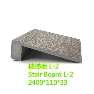 China SPC 130mm Stair Board L-A Fire Retardant Waterproof For Hotel Decorative for sale