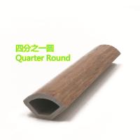 China SPC Quarter Round 4mm Smooth Surface Waterproof Aging Retardant For Villa for sale