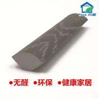 China WPC Quarter Round 4mm Smooth Surface Aging Resistant Waterproof For Public Places for sale