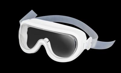 China Cleanroom Autoclavable Safety Goggles Anti-Fog Protective Eyewear 164.5mm Wide 2.0mm Lens for sale