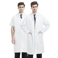 China ESD Anti Static Clean Room Lab Coat Unisex White Polyester 100% Long Sleeve for sale
