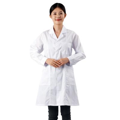 China ESD Anti Static Clean Room Lab Coat Unisex White Polyester 100% Long Sleeve for sale
