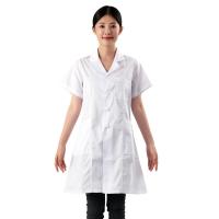 China ESD Anti Static Clean Room Lab Coat Unisex White Polyester 100% Long Sleeve for sale