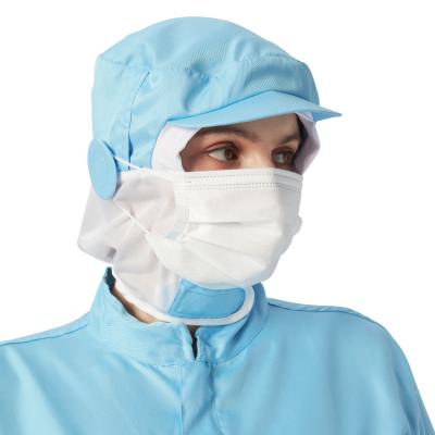 China Dustproof Polyester Mesh Food Processing Hat 35g One Size Fits All for Beverage Factory Workshop for sale