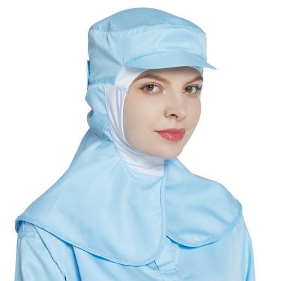 China Breathable Dustproof Food Processing Hat One Size Fits All Polyester Cotton Netting for Workshop for sale