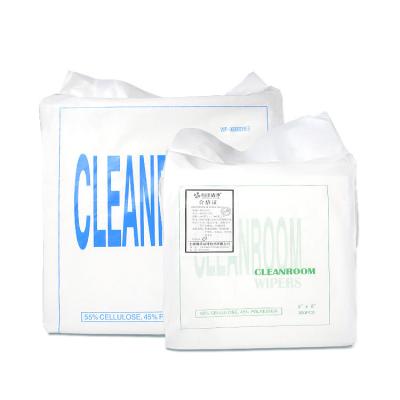 China 100% Microfiber Cleanroom Wipes 9x9 Inch Class 1000 100pcs Bag for Electronics for sale