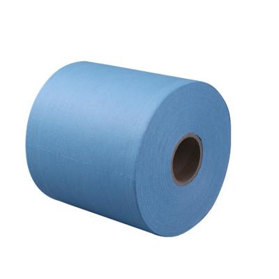 China H-7001 Heavy-Duty Industrial Cleaning Wipes 60g/m² Blue White Breakpoint Design for Oil Dust Removal for sale