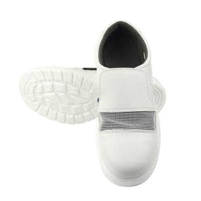 China White PU Leather ESD Anti Static Safety Shoes Steel Toe Unisex Size 36-49 for sale