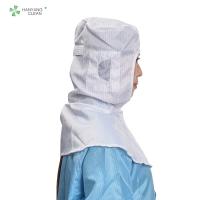 China HANYANG CLEAN KL-3013 Anti-static Fabric Shawl Hood 35g Lightweight Dustproof for Cleanroom Use for sale