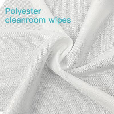 China 100 Microfiber Cleanroom Wipes 9x9 Inch Laser Sealed Edge Class 1000 Dust Free for Semiconductor for sale