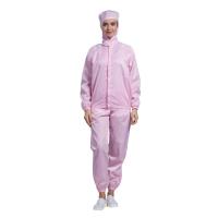 China Industrial Washable Cleanroom Suit CE Certified ESD Protective Clothing 108 GSM for Pharma Manufacturing Safety for sale