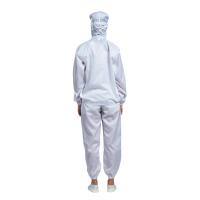 China Industrial Washable Cleanroom Suit CE Certified ESD Protective Clothing 108 GSM for Pharma Manufacturing Safety for sale