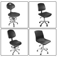 China ESD Cleanroom Chair with Adjustable Swivel 360° Rotation and PU Leather Upholstery for Static Control Environments for sale