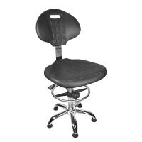 China ESD Lab Stool Antistatic Cleanroom Chair with PU Leather for Laboratory and Manufacturing Environments for sale