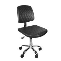 China ESD Lab Stool Antistatic Cleanroom Chair with PU Leather for Laboratory and Manufacturing Environments for sale