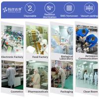 China Radiation Sterilized SMS Nonwoven Cleanroom Suit GB 12014-2019 M-4XL 0.28KG for sale