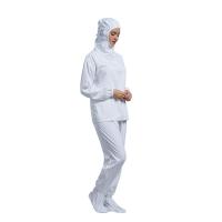 China Cleanroom ESD Hooded Underwear 100% Polyester Pongee 10e6-10e9 Ohm S to 4XL for sale